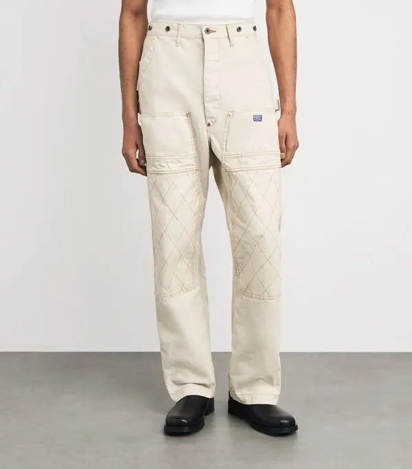 Kapital Canvas Lumber Straight Trousers - Beige