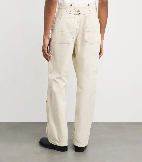 Kapital Canvas Lumber Straight Trousers - Beige