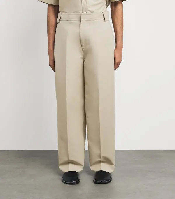 AMI Paris Cotton Baggy Trousers