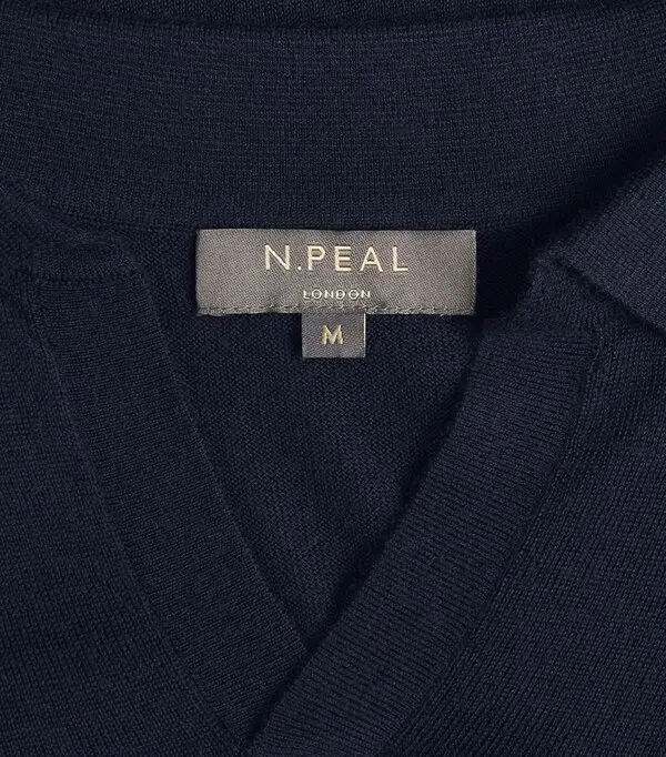 N.peal Cashmere-silk Padstow Polo Shirt - Blue
