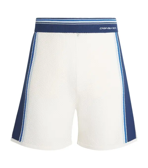 Casablanca Mesh Stripe Sweat Shorts