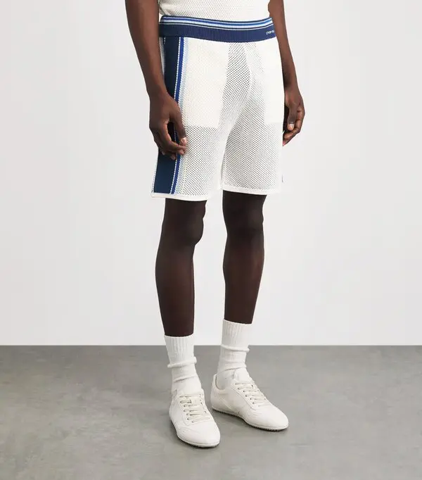 Casablanca Mesh Stripe Sweat Shorts
