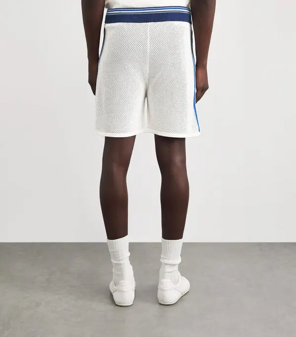 Casablanca Mesh Stripe Sweat Shorts