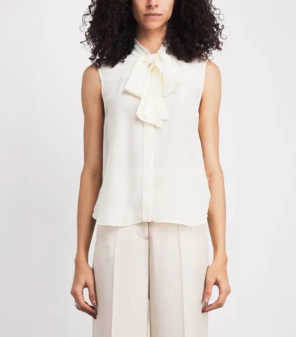 Veronica Beard Self-tie Magnolia Blouse