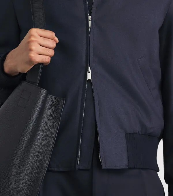 LARDINI Cashmere-blend Bomber Jacket