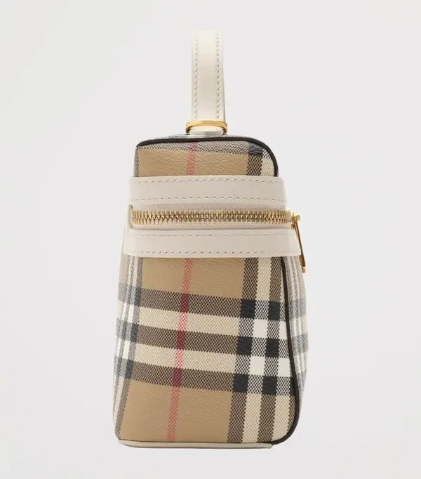 Burberry Check Printed Vanity Bag