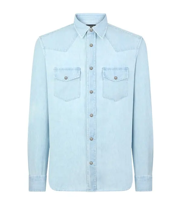 TOM FORD Denim Western Slim Shirt