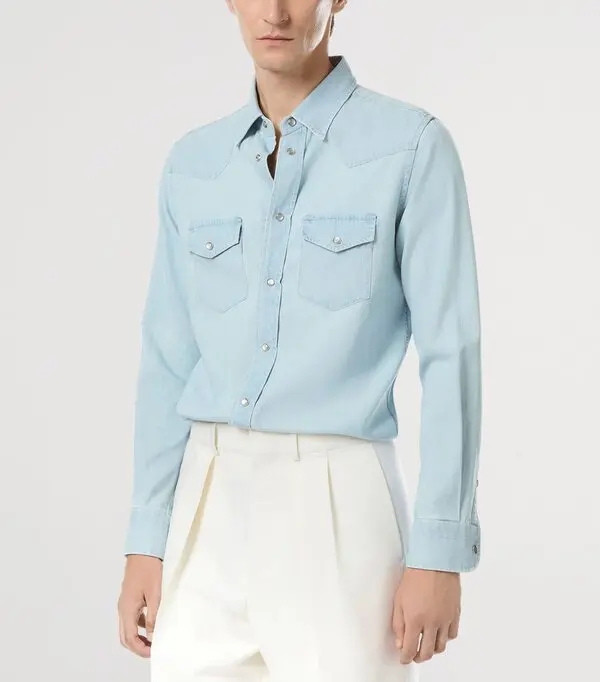 TOM FORD Denim Western Slim Shirt
