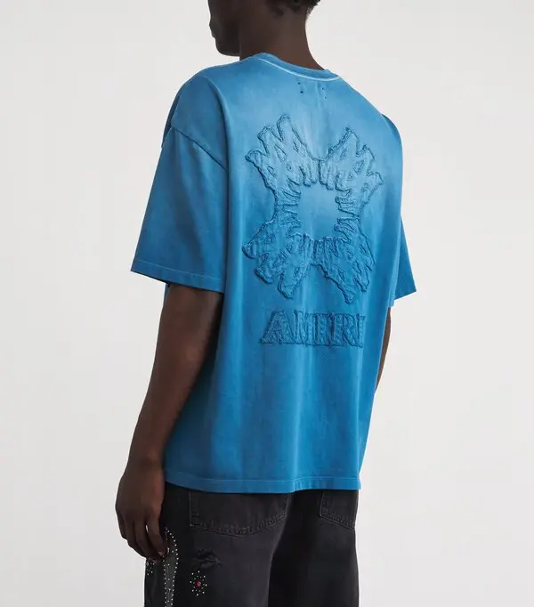 Amiri Oversized Quad T-shirt - Blue