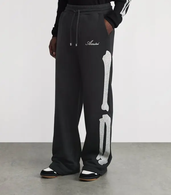 Amiri Cotton Bones Oversized Sweatpants