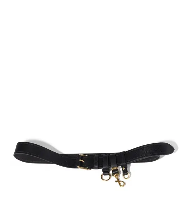 Miu Miu Calfskin Buckle-detail Belt - Black