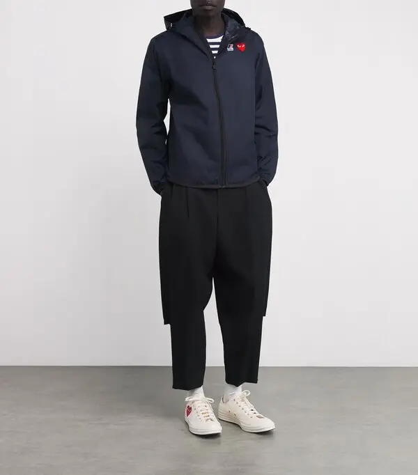 Play Comme Des Garcon X K-way Water-resistant Jacket - Navy