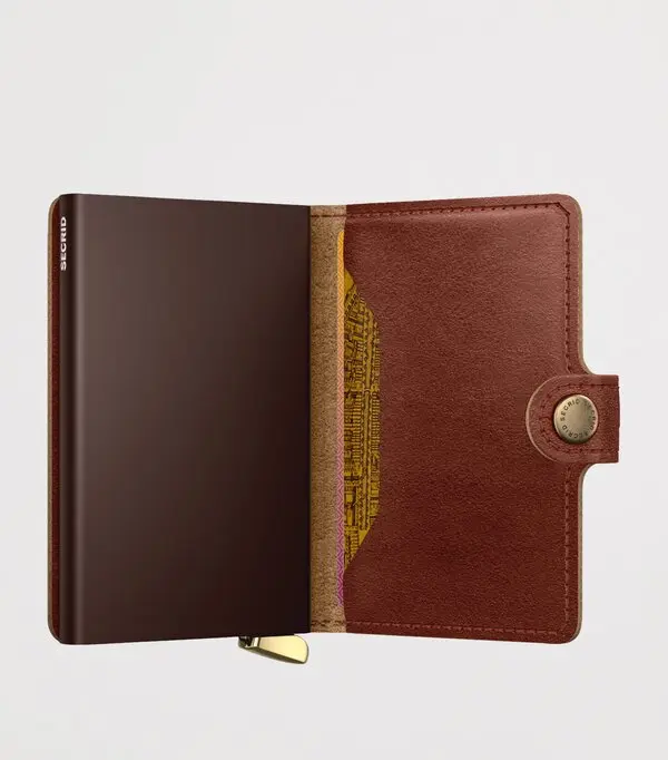 SECRID Basco Leather Miniwallet - Brown