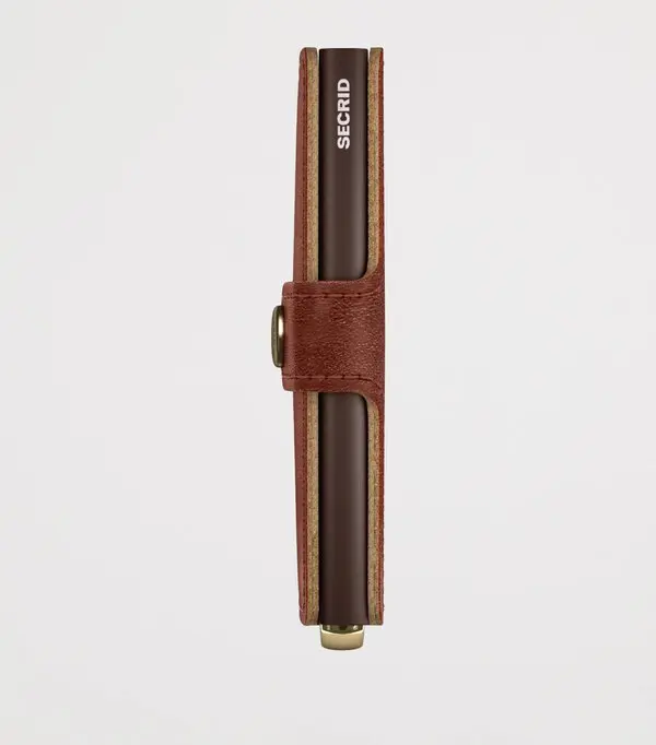 SECRID Basco Leather Miniwallet - Brown