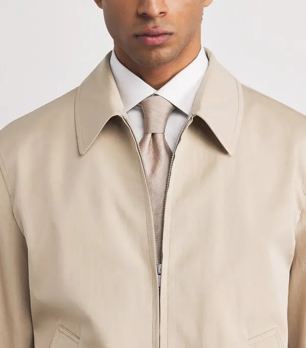 LARDINI Cotton-silk Bomber Jacket