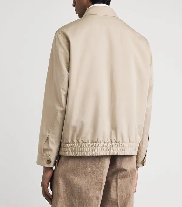 LARDINI Cotton-silk Bomber Jacket