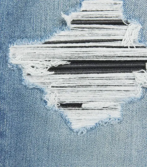 Amiri Mx1 Ripped Skinny Jeans - Blue