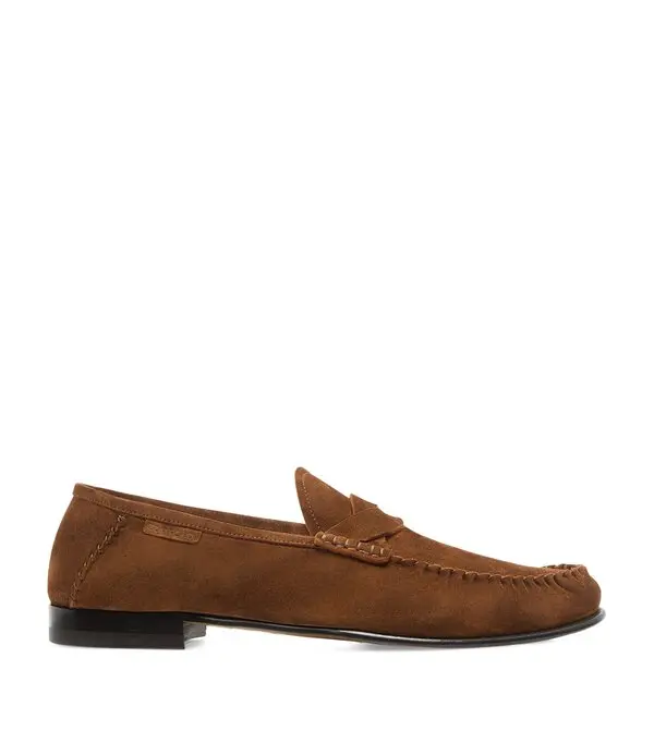 TOM FORD Suede Loafers - Brown