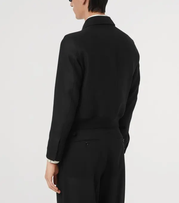 TOM FORD Wool-silk Bomber Jacket