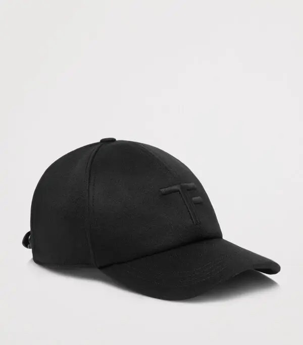 TOM FORD Suede Baseball Cap With Embroidered Logo