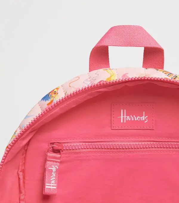 Harrods Quilted Pony Parade Backpack - Beige