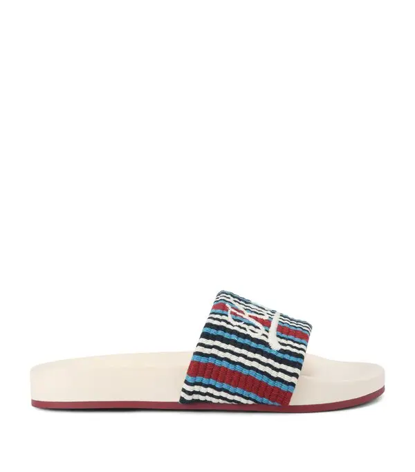 Kurt Geiger Logo Script Slides - Red