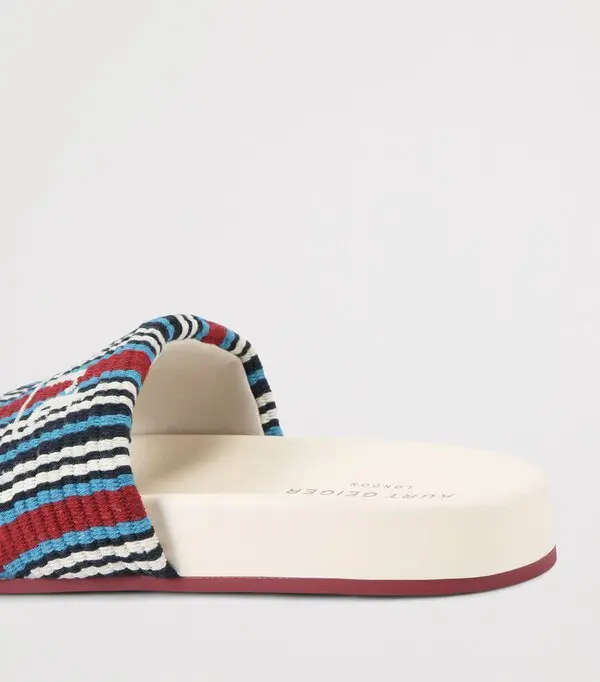 Kurt Geiger Logo Script Slides - Red