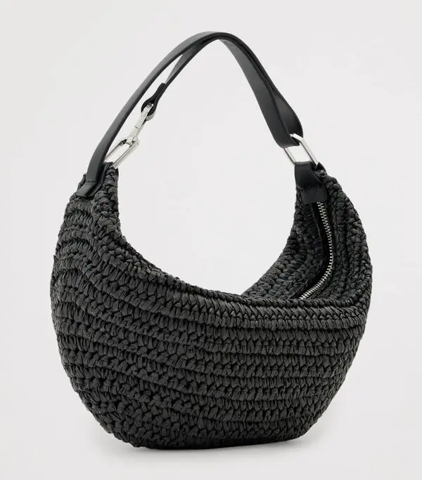 ALLSAINTS Small Paper Luna Shoulder Bag - Black