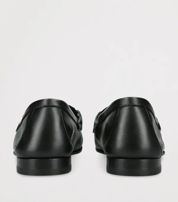 Versace Leather Medusa Chain Loafer
