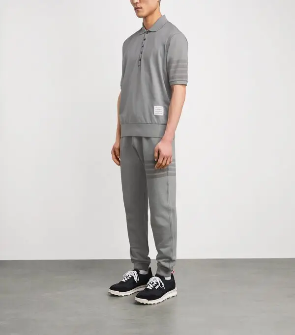 Thom Browne Cotton 4-bar Polo Shirt - Grey