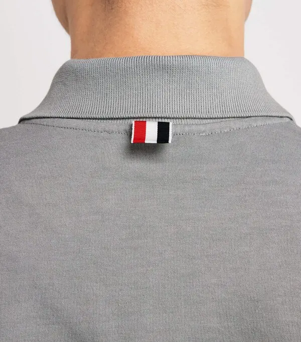 Thom Browne Cotton 4-bar Polo Shirt - Grey