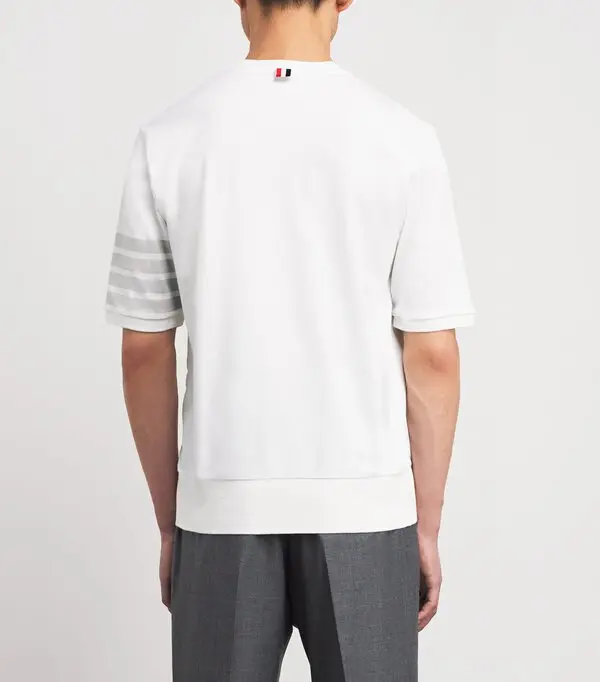 Thom Browne Cotton 4-bar T-shirt - White