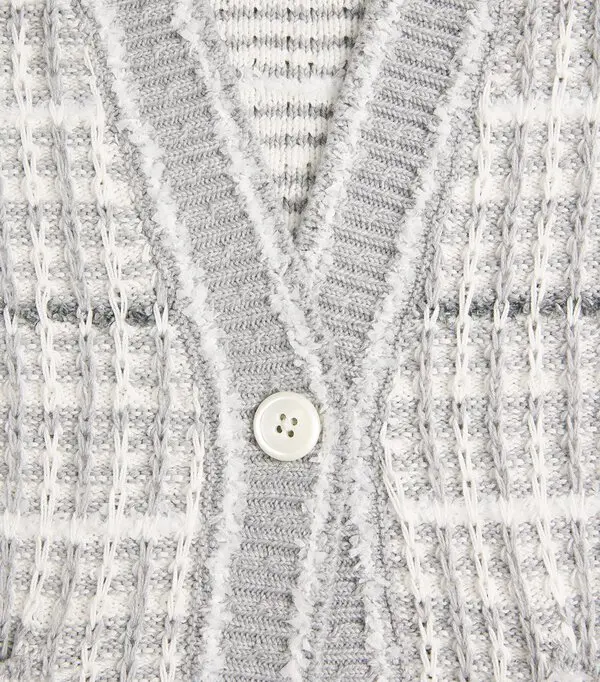 Thom Browne Tweed V-neck Cardigan