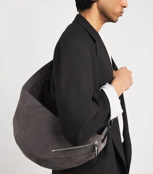 LEMAIRE Suede Quiver Clip Shoulder Bag