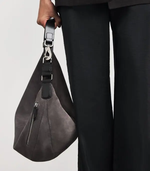 LEMAIRE Suede Quiver Clip Shoulder Bag