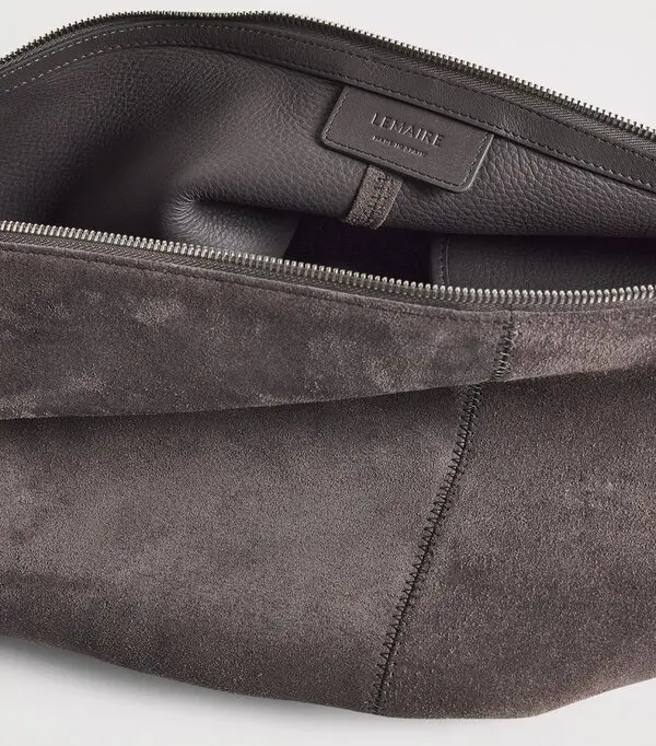 LEMAIRE Suede Quiver Clip Shoulder Bag