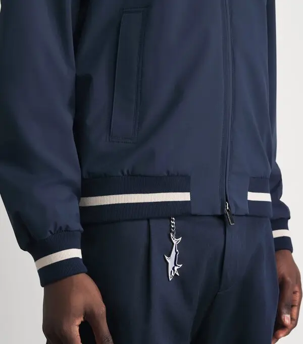 Paul & Shark Typhoon Platinum Bomber Jacket - Navy