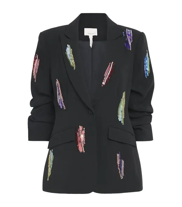 Cinq À Sept Embellished Pailette Blazer