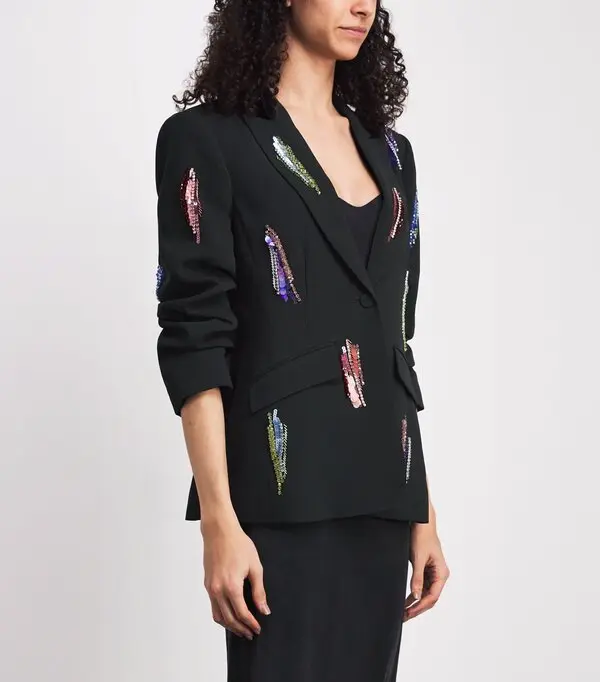 Cinq À Sept Embellished Pailette Blazer