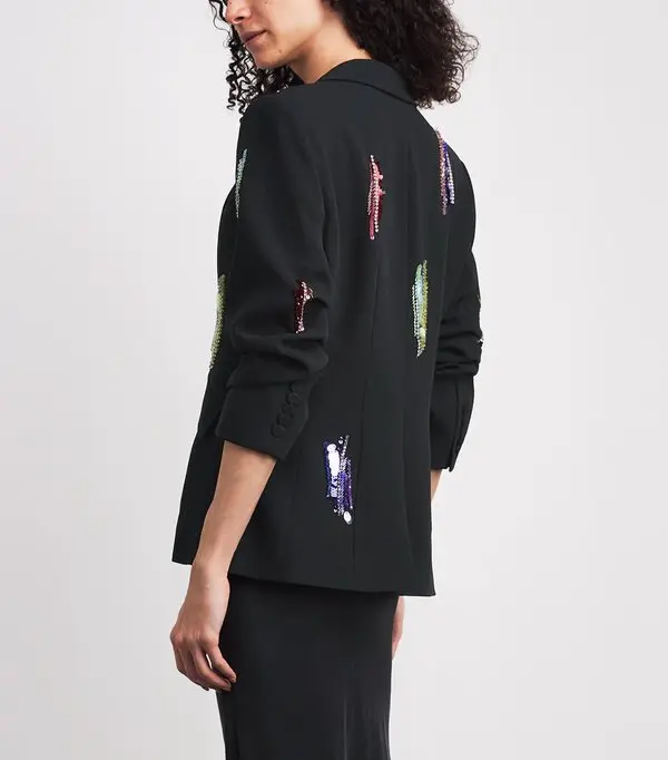 Cinq À Sept Embellished Pailette Blazer