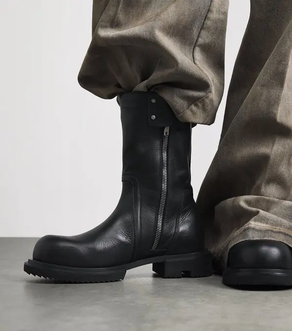 Rick Owens Leather Creeper Gabe Boots