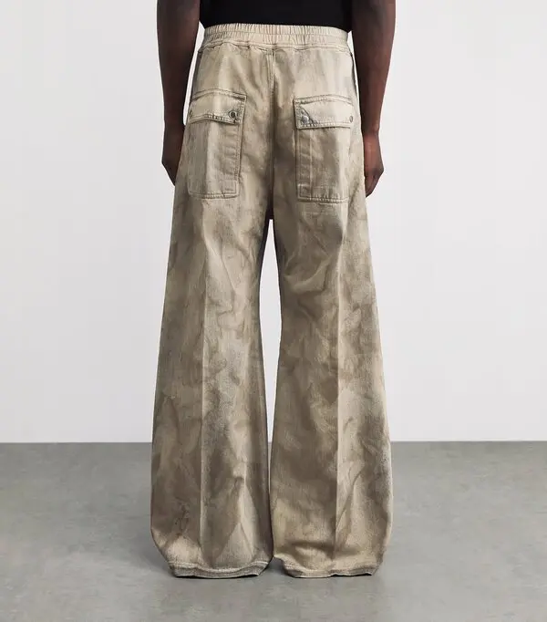 Rick Owens Denim Bela Wide-leg Trousers - Brown