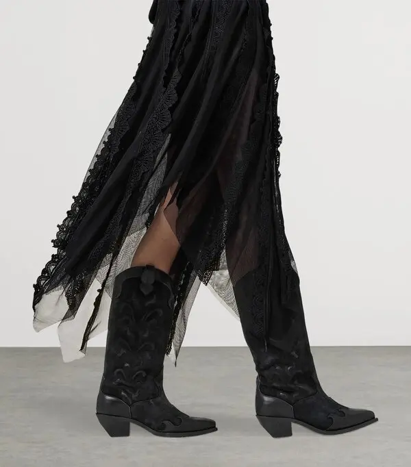 ALLSAINTS Suede Dolly Cowboy Boots 47