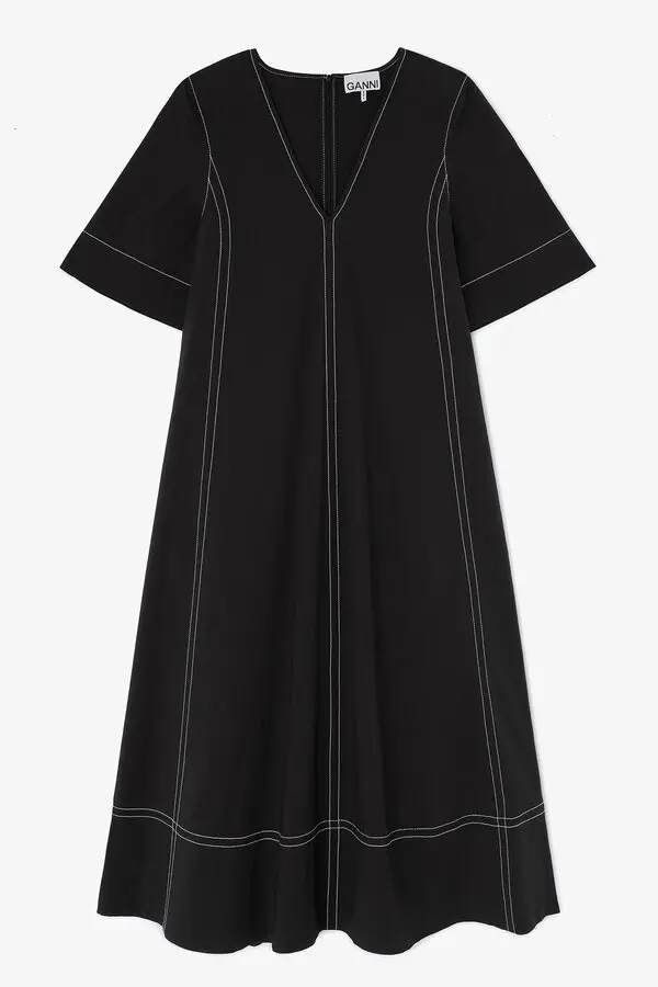 GANNI Cotton A-line Dress