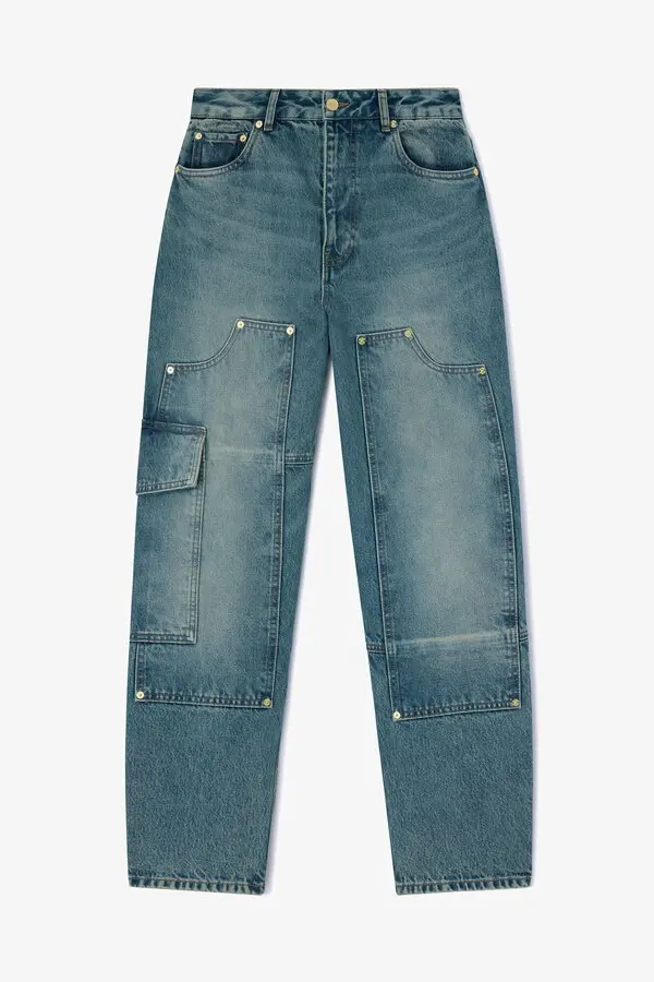 GANNI Audri Carpenter Jeans - Blue