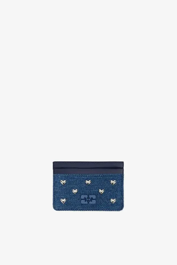 GANNI Bou Card Holder - Blue