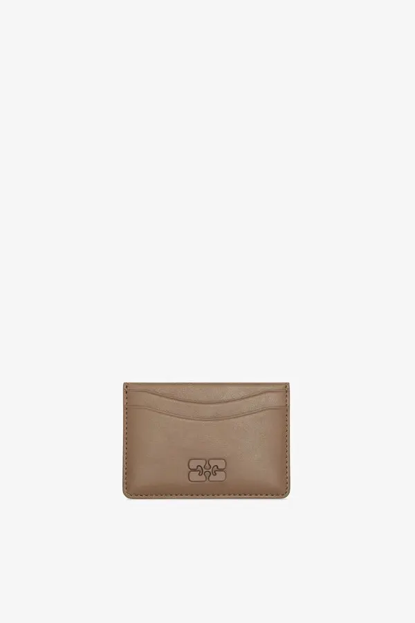 GANNI Bou Card Holder - Coca Mocha