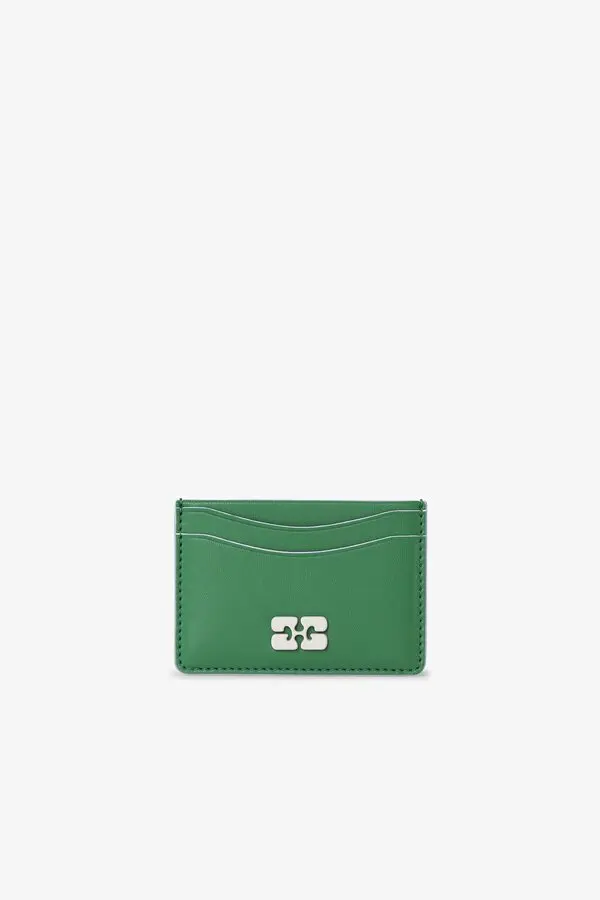 GANNI Bou Card Holder - Green