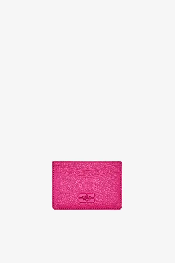 GANNI Bou Card Holder - Pink