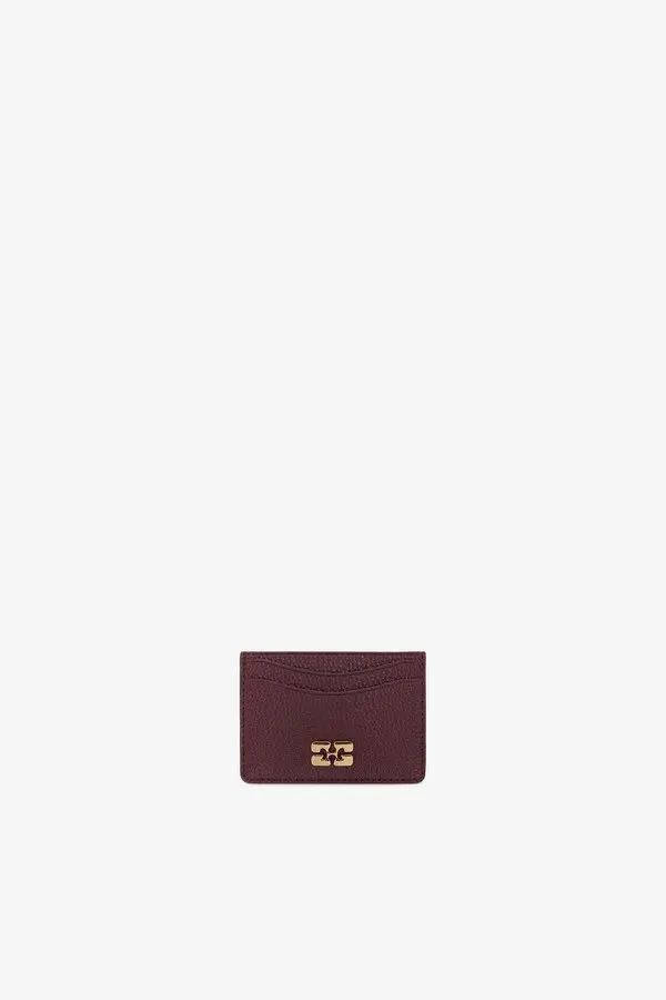 GANNI Bou Card Holder - Red